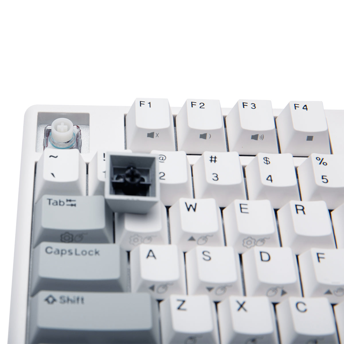 NiZ Micro84 Capacitive Contactless Keyboard Wired/Wireless White