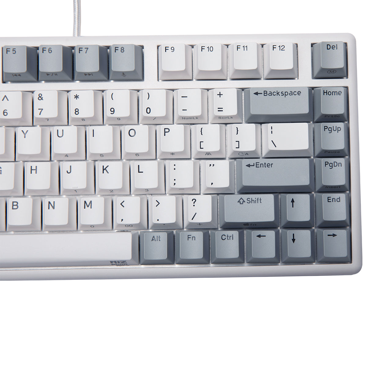 NiZ Micro82 Capacitive Wireless and Wired Keyboard White