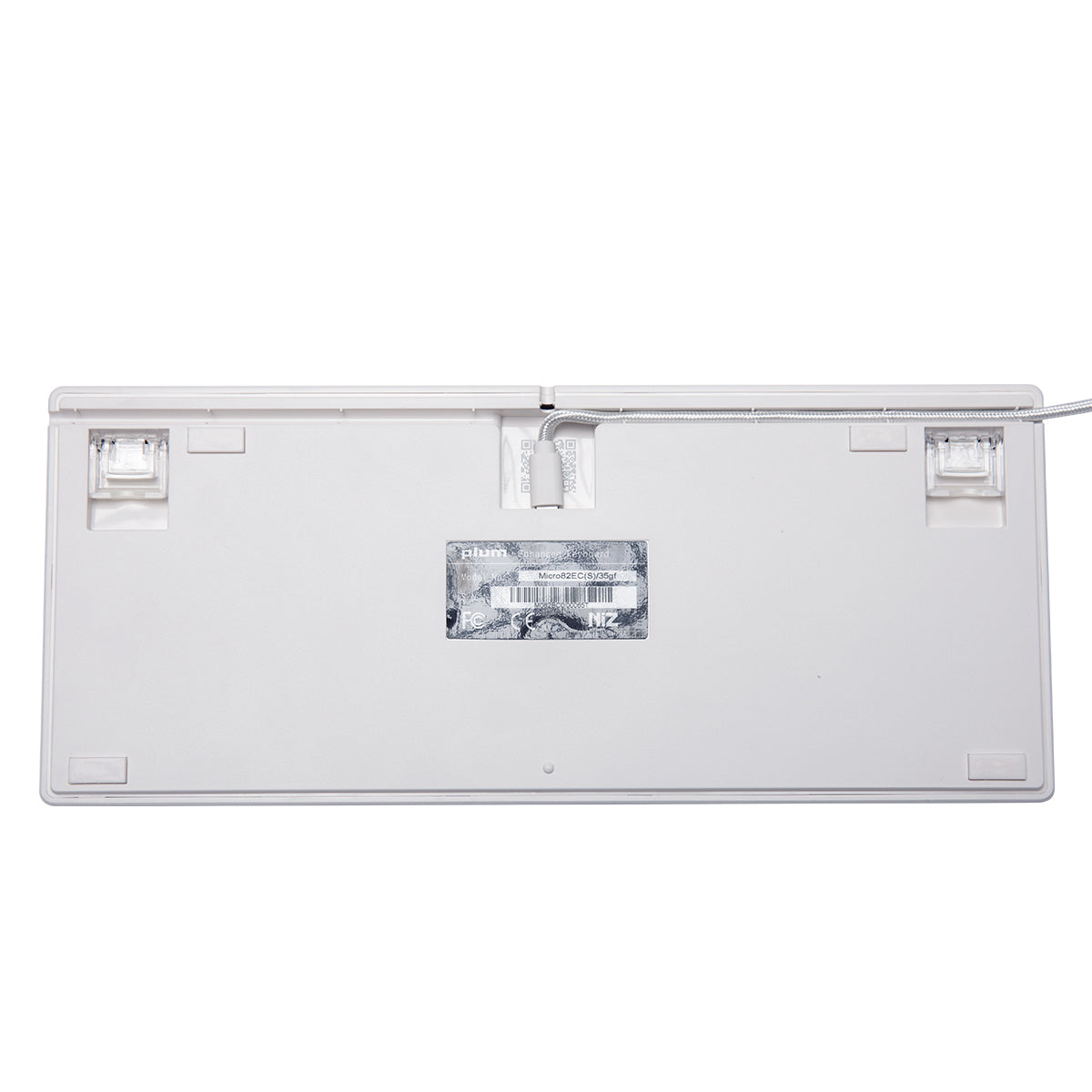 NiZ Micro82 Capacitive Wireless and Wired Keyboard White