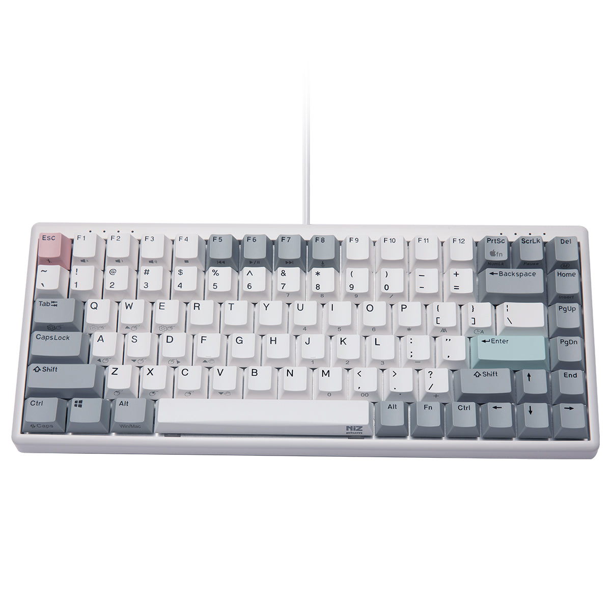 NiZ Mini84 Capacitive Contactless Keyboard Compact Size White